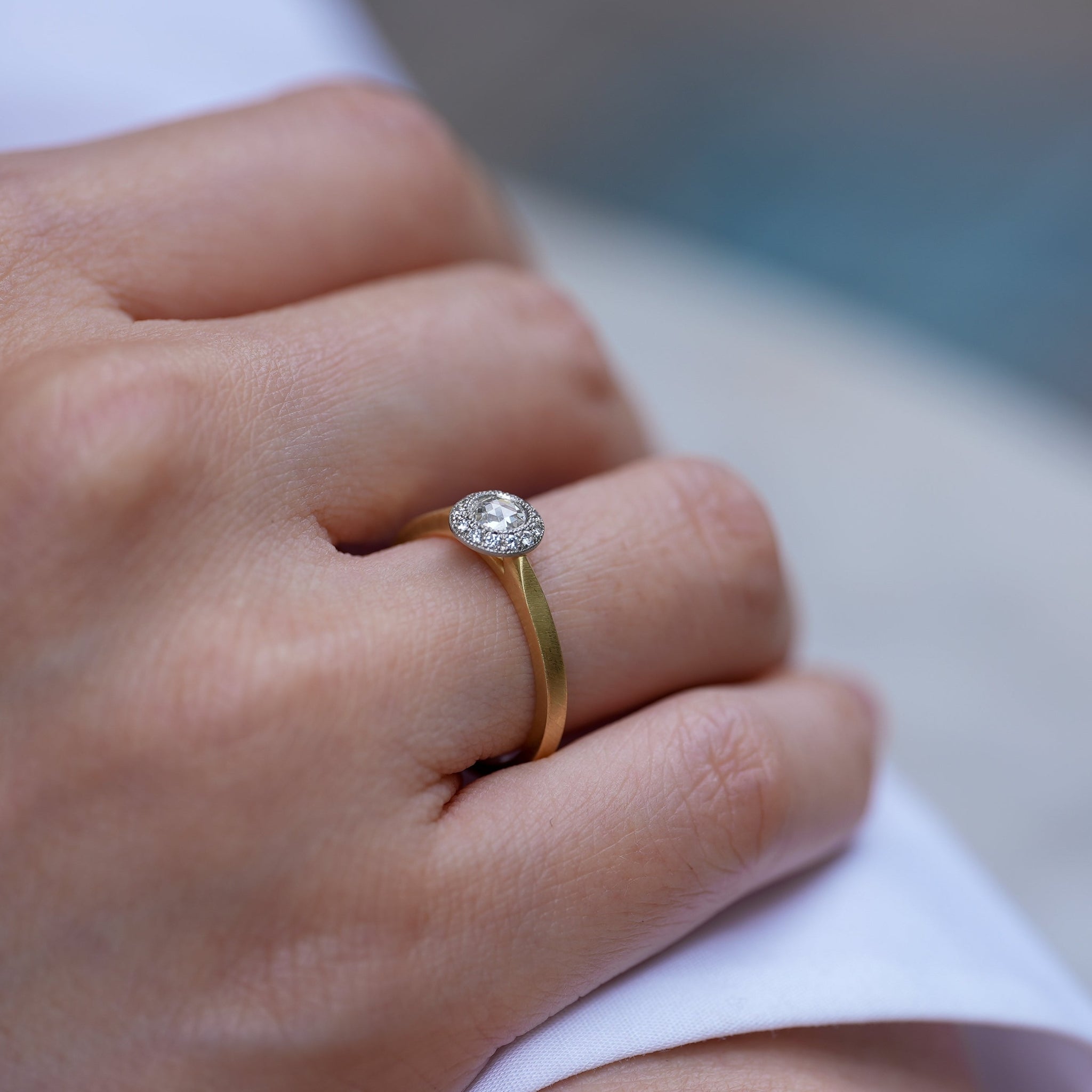 hum ハム ROSECUT DIAMOND SOLITAIRE RING [M-R17COM] リング ダイヤモンド ローズカット