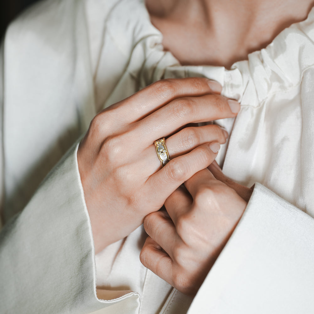 hum ハム LACE GARLAND RING [la-R278] リング プラチナ ゴールド ダイヤモンド ガーランド