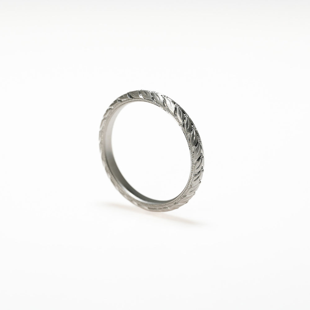 hum ハム CARVING RING [M-R71S] リング ゴールド プラチナ 和彫り