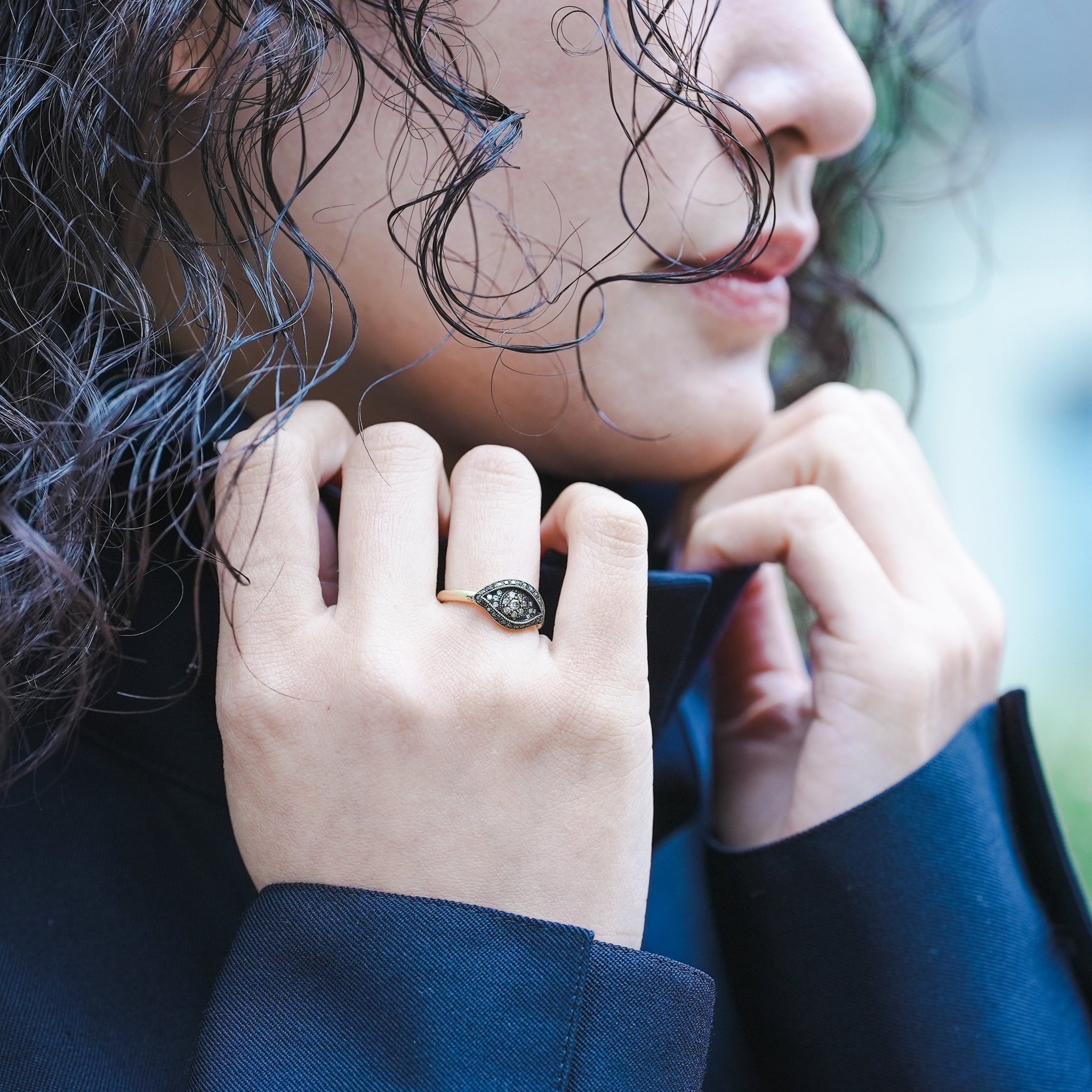 hum ハム SYMBOL EYE RING [sy-R23M] リング ゴールド ダイヤモンド シンボル アイ